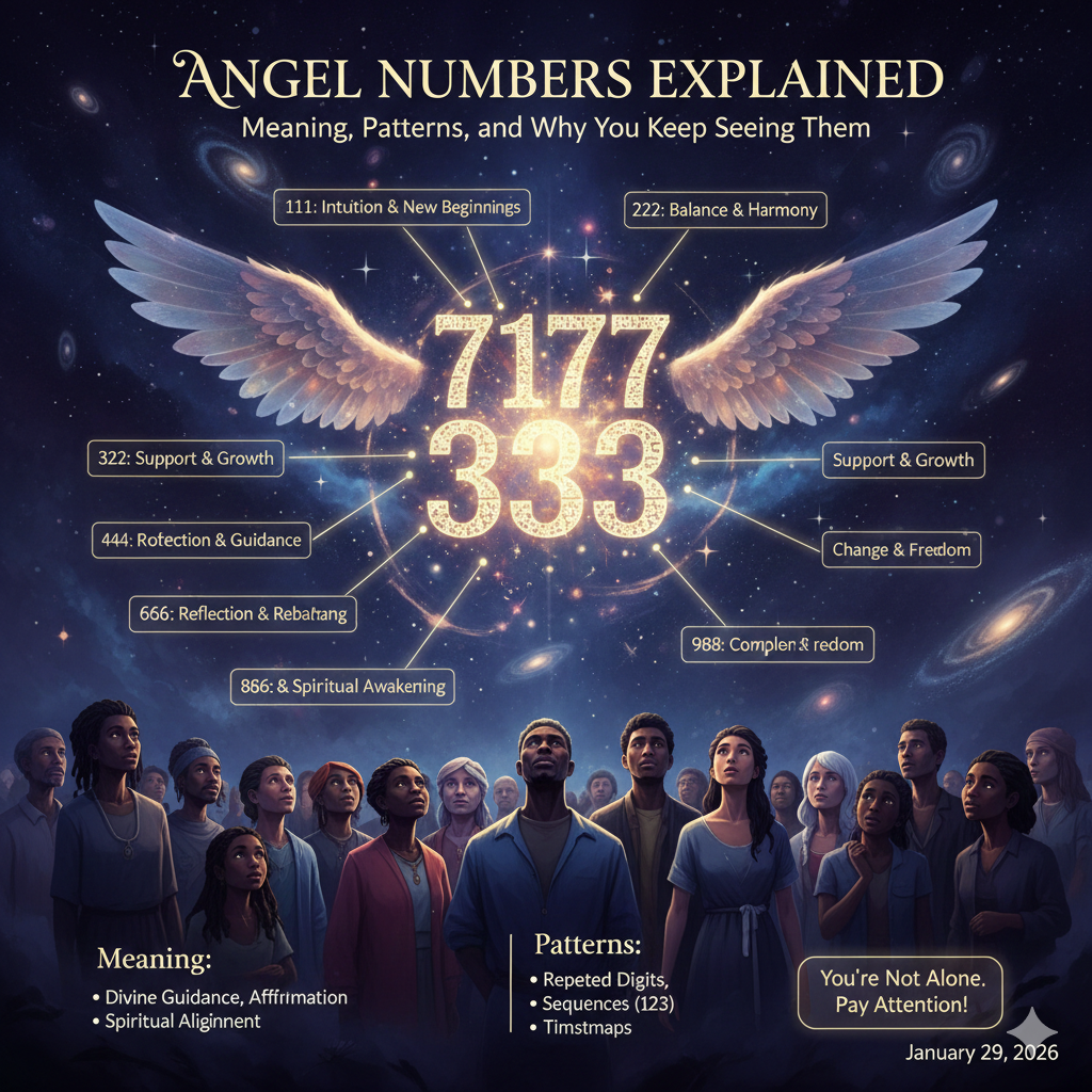 Angel Numbers Explained: Meaning, Patterns, and Why You Keep Seeing Them